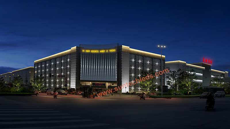 Street Market Buildings & landmarks lighting - Buy building facade ...